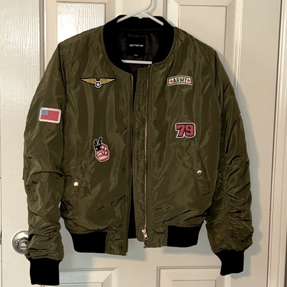 Jackets & Coats | Army Style Bomber Jacket | Poshmark